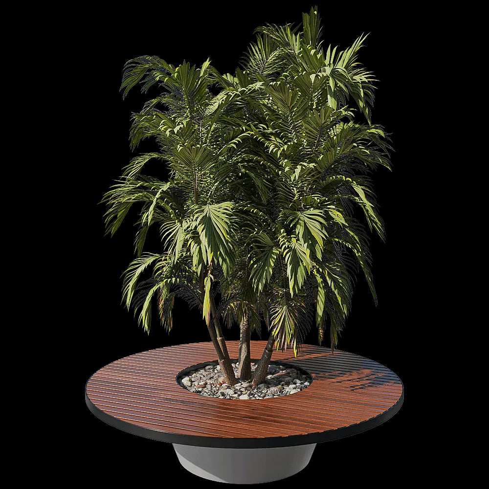 mmcité – Seating element with opening for plants CONICS 3ds Max – 3DSky ...