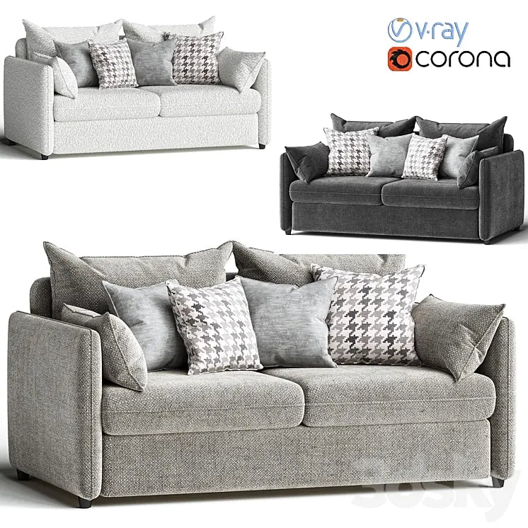 Mons Wagon Sofa by skdesign sofas 3DS Max Model – 3DSky Model Free
