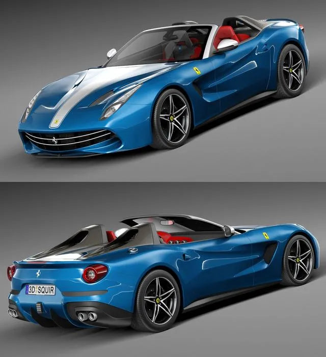 PBR Game 3D Models – Ferrari F60 America 2015 – 3DSky Model Free