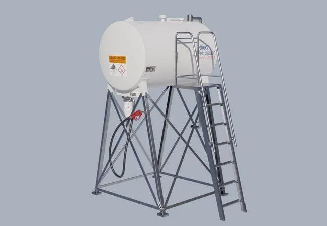 PBR Game 3D Models – Industrial diesel oil tank – 3DSky Model Free