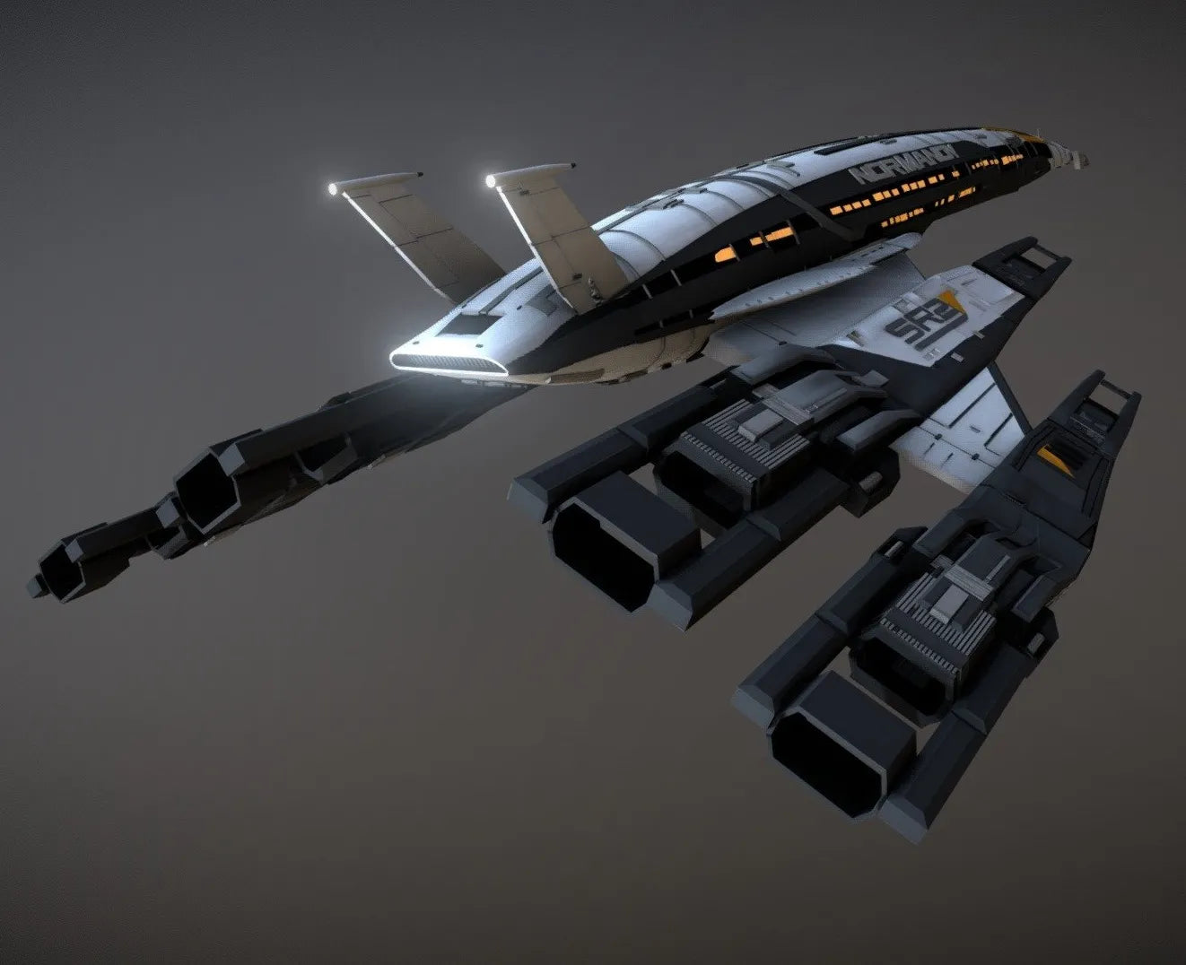 PBR Game 3D Models – Normandy Sr2 – 3DSky Model Free