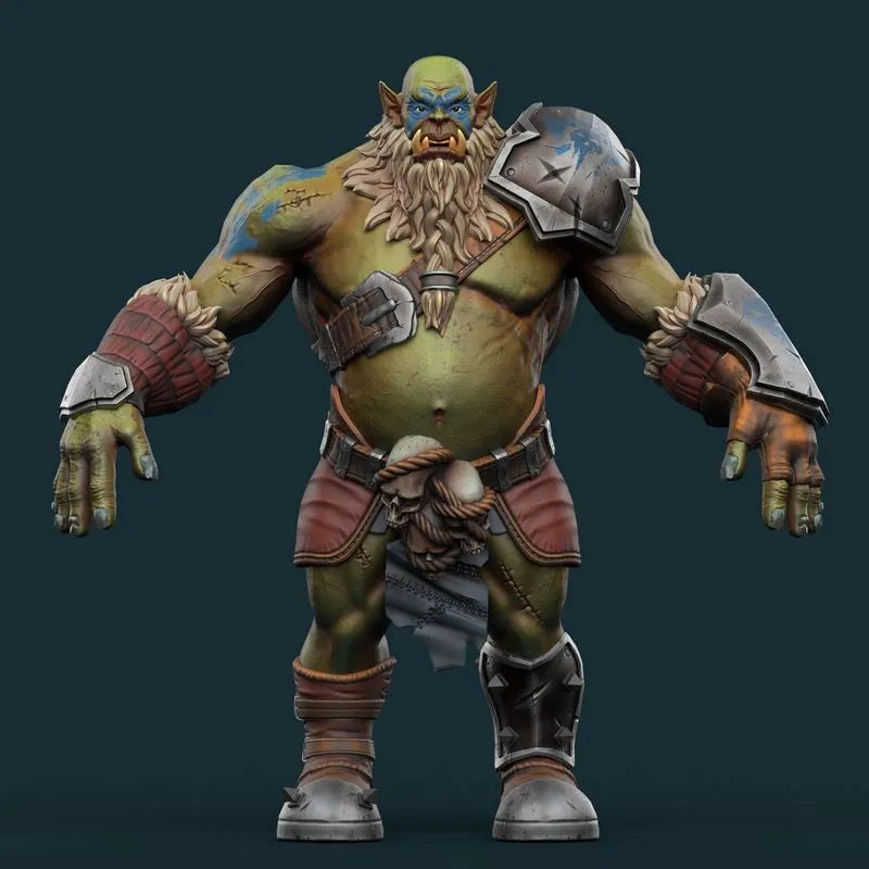 PBR Game 3D Models – Ork warrior – 3DSky Model Free