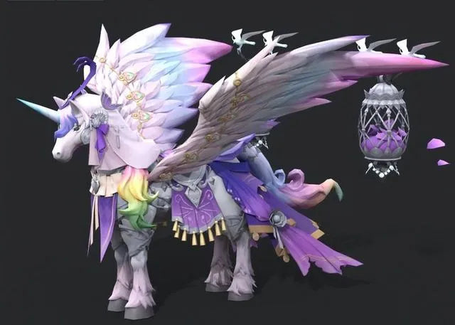 PBR Game 3D Models – Pegasus fairy tale unicorn – 3DSky Model Free