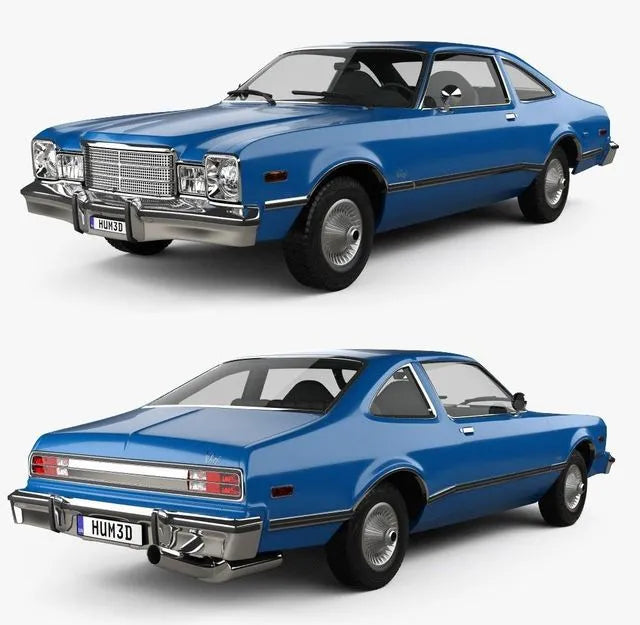 PBR Game 3D Models – Plymouth Volare coupe 1977 – 3DSky Model Free