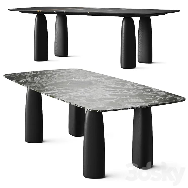 Poliform Monolith Dining Table 3DS Max Model – 3DSky Model Free