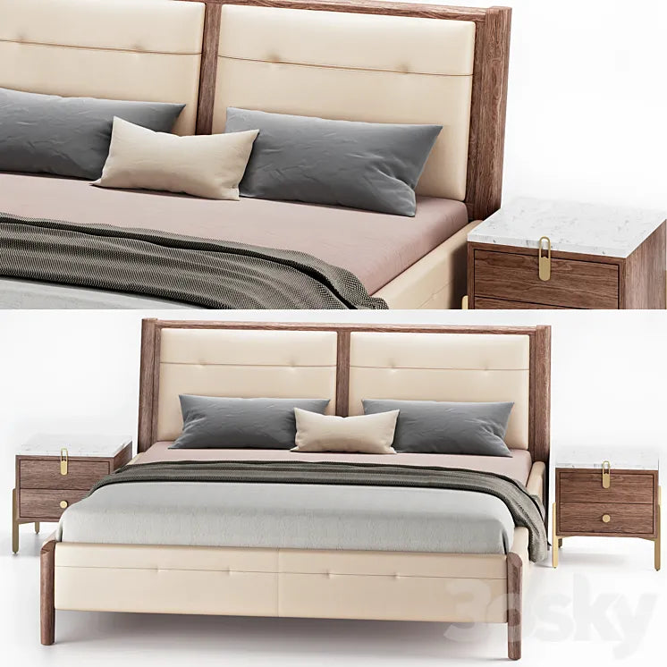 Rolf Benz Jara Bed 3DS Max Model – 3DSky Model Free