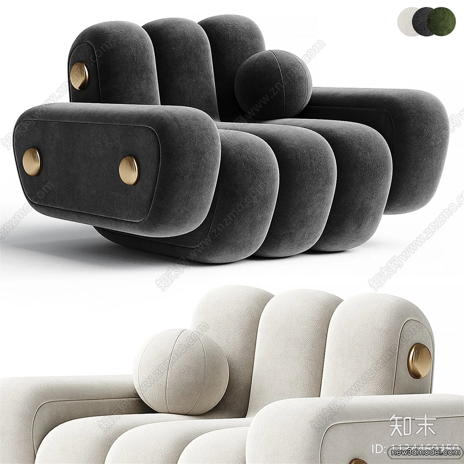Sofa 3D Models – 3D Furniture for Living Room – 3D Interior – 196 ...