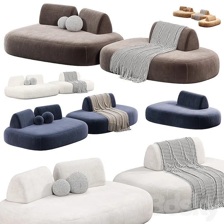 Telen Ligne Roset Divanetto sofa by miliashop sofas 3DS Max Model ...