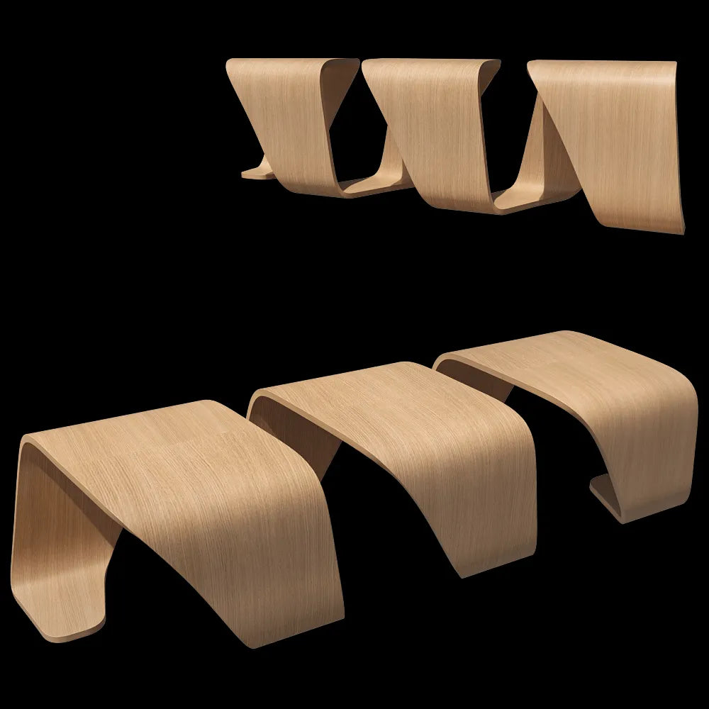 True design – Modular bench Dna 3ds Max – 3DSky Model Free