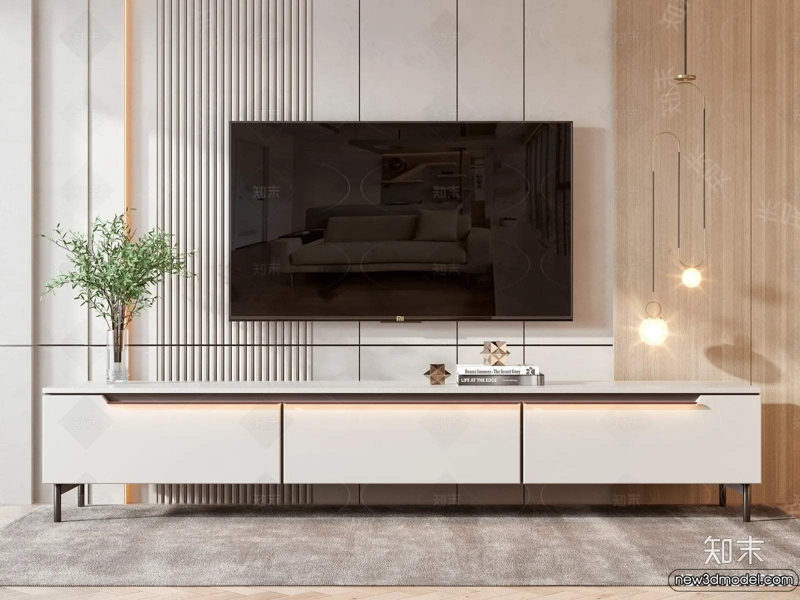 TV Cabinet 3D Models – 3D Furniture for Interior Design – 043 – 3DSky ...