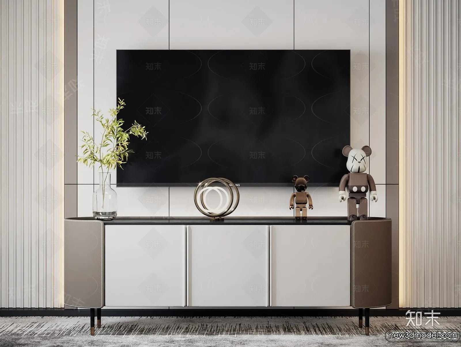 TV Cabinet 3D Models – 3D Furniture for Interior Design – 062 – 3DSky ...