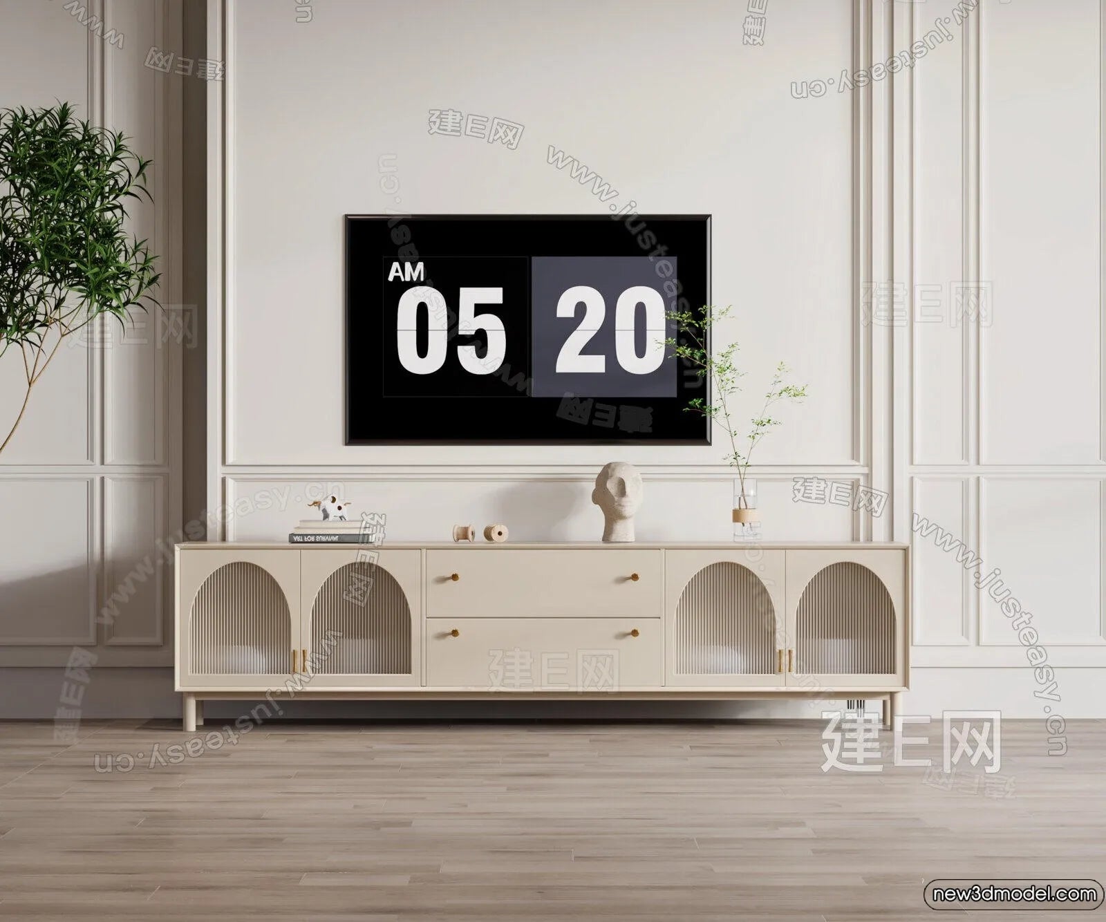 TV Cabinet 3D Models – 3D Furniture for Interior Design – 076 – 3DSky ...