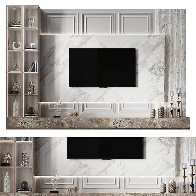 TV Wall 62 3ds Max – 3DSky Model Free