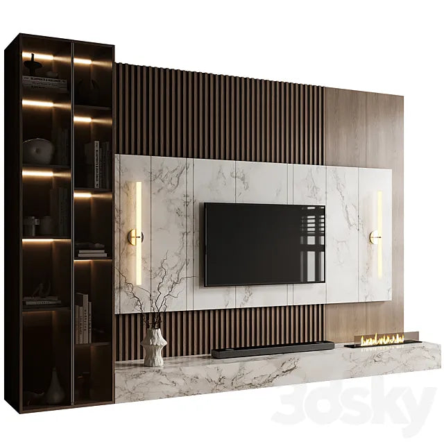 TW Wall 08 3ds Max – 3DSky Model Free