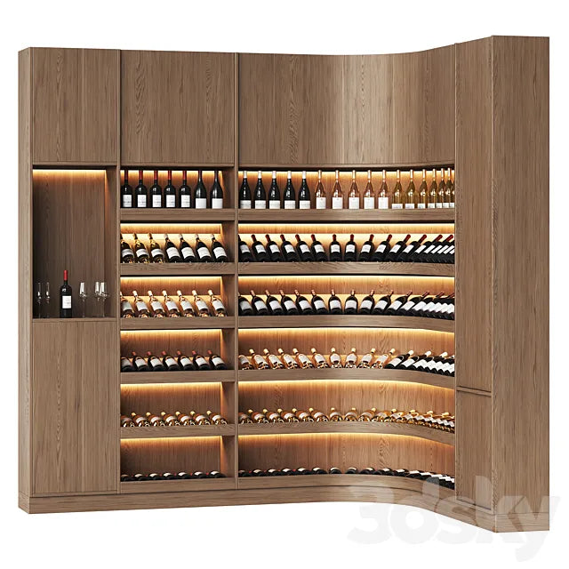 Wine library for a home wine cellar or restaurant 3ds Max – 3DSky Model ...